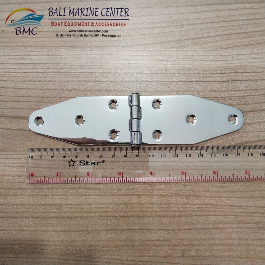 AAA Engsel Stainless 179.5×41.3mm / Hinge / Aksesoris Kapal – balimarinecenter.com